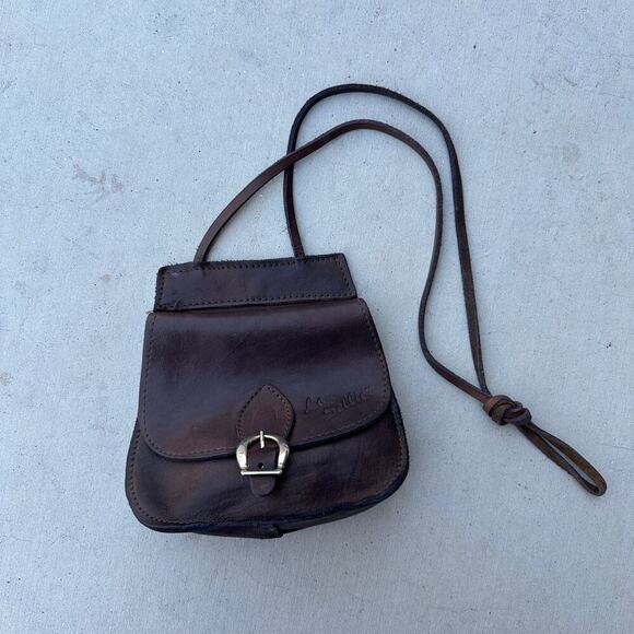 Le Sellier | Bags | Vintage Le Sellier Chocolate Brown Leather Saddle ...